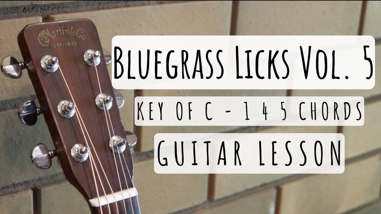 Bluegrass Licks Vol. 5: Guitar Lesson - Pickin' Lessons